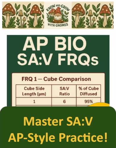 Surface Area to Volume Ratio FRQs | AP Biology (AP Bio) Practice with ...