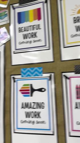 Amazing Work Coming Soon Bulletin Board Covers 8.5x11 Comes with Seven ...