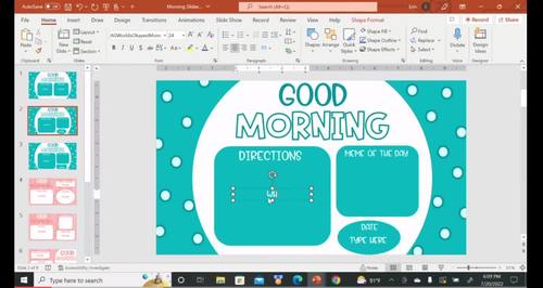 Morning Slides Templates by MissBreenQueen | Teachers Pay Teachers