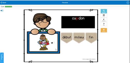 Où se trouve la syllabe? French Boom Cards Valentine's Day Edition