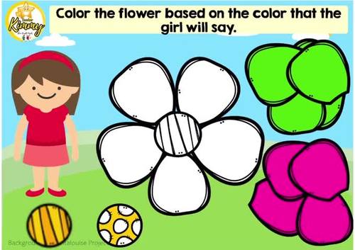 Spring Color Matching Auditory Processing Boom Cards by Teacher Kimmy