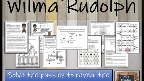 Wilma Rudolph Escape Room Activity by Creative Primary Literacy | TPT