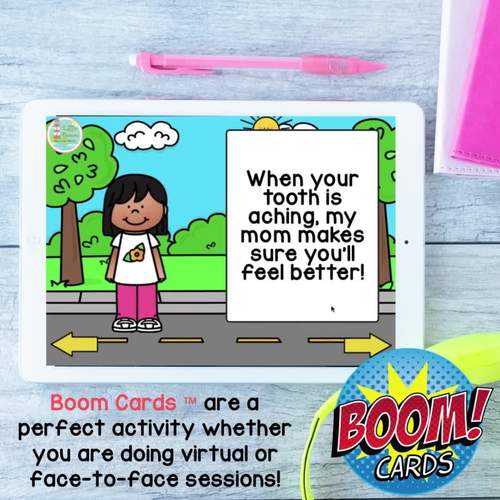 Moms at Work | Mother's Day Making Inferences Boom Cards™ by Little Beacon
