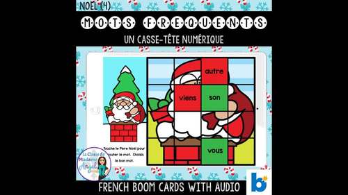 Mots fréquents: French Christmas Sight Word Puzzle Digital Game BOOM ...