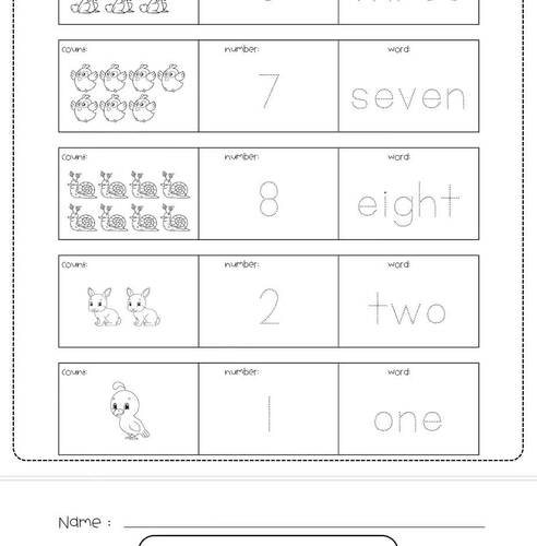 Counting to 20 | Kindergarten Math Worksheets by Smiling Whiskers Edu-Store