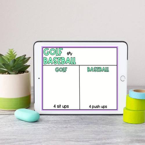 Spring This or That Morning Meeting Game / Brain Break / Digital Option