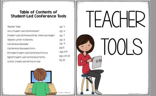 Student Led Conferences for Middle School (Digital and Printable Toolkits)