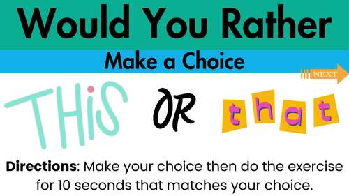 Would You Rather Slides PowerPoint Digital Canva Opinion Writing This ...