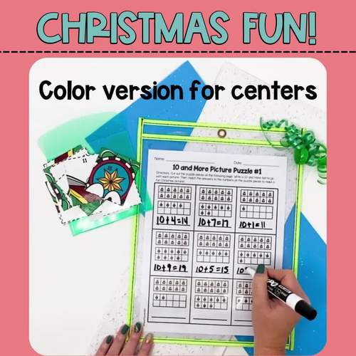 First Grade Christmas Worksheet by Playful Pursuits | TPT