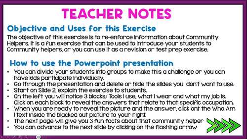 Labor Day | Community Helpers PowerPoint Game Guessing Game, Digital ...