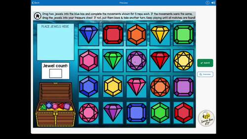 Gross Motor Game MOVEMENT MEMORY - Interactive Motor break BOOM Cards™