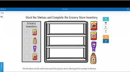 Grocery Store Stock the Shelves & Inventory Math Life Skills | TPT