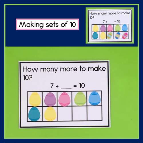 Spring Mini Eraser Math | Add Subtract Sort Shape Number | Easter
