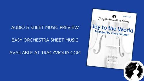 Easy Orchestra Christmas Sheet Music: Joy to the World by Tracy Violin