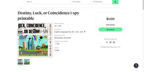 ESL Thematic Holes Unit Plan Friendship and Destiny by Beyond Simply ...