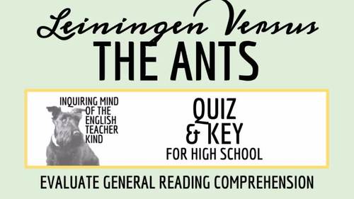 "Leiningen Versus the Ants" by Carl Stephenson Quiz and Answer Key ...