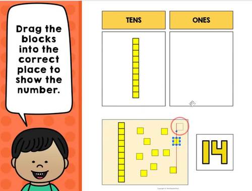 Make the Teen Number Place Value MAB Blocks Google Slides™ Activity