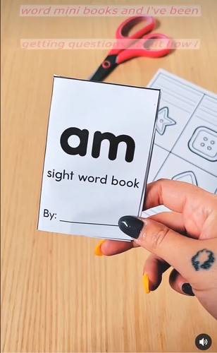 Kindergarten Sight Word Mini Books Volume 2 for Sight Word Practice