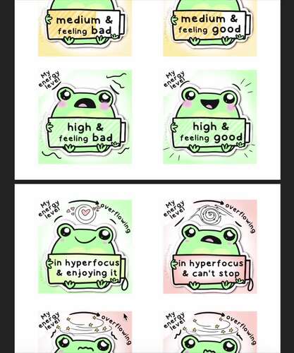 Frog Feelings & Energy Kit: ASD AAC, FlashCards, Emotions Wheel, SEL ...