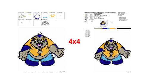 Reuben Experiment 625 Lilo Stitch cartoon character embroidery designs ...