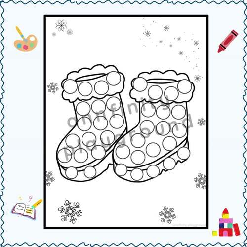 Winter Do a Dot | Winter Dot Marker Printable | Winter dot coloring