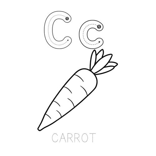 ABC Fruits and Vegetables Coloring Pages | Alphabet Coloring Book for Kids
