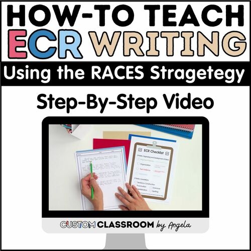 ECR Practice Prompts STAAR Rubric How to Teach RACES Writing Strategy Video