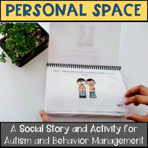 Personal Space A Social Story for Autism and Behavior Management Printable