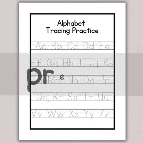 beginning letter sounds Worksheet Handwriting Practice| letter trace ...