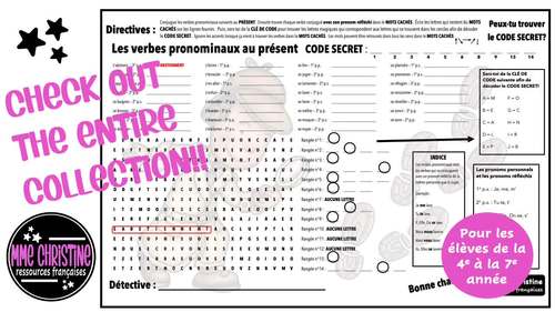 Les verbes au FUTUR SIMPLE 1 l Mots cachés l French Future Verbs Word ...