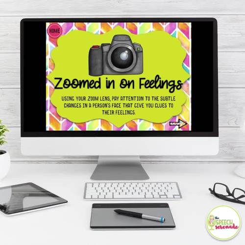 NO PRINT Picturing Feelings & Emotions Social Skills with Social Scenarios