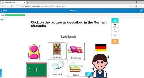 Classroom Objects German BOOM Cards™ Classroom Items German BOOM Cards™