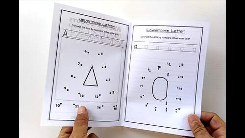 Dot to Dot | Connect the Dots Alphabet Letters A-Z | Morning Work