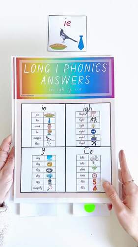 Long I vowel digraph teams phonics games and worksheets (ie igh y i-e ...