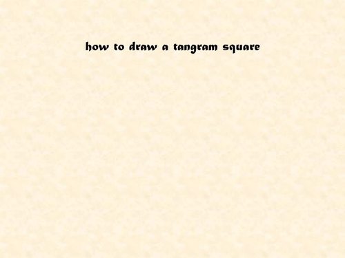 How to draw a Tangram - area, perimeter and fractions by Colorful Tangrams