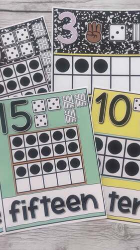 Composition Notebook Themed Number Posters - Number Posters 0-20 with ...