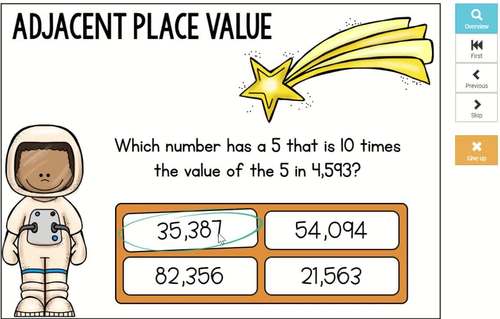 4th Grade Math Full Year Review Digital Boom Cards - Test Prep Activity