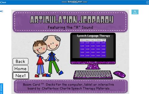 R Sound Articulation Trivia Game Show Boom Cards Game #1 | TpT