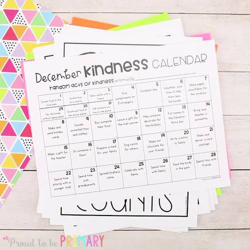 Kindness Classroom Challenge, Calendars, & Activities - Random Acts of ...
