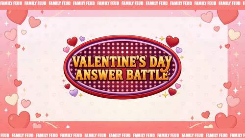 Valentine’s Day Answer Battle | Family Feud Style Classroom Game | Team ...