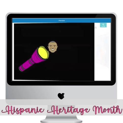 Hispanic Heritage Month Magic Flashlight Activities Boom™ Cards | TPT