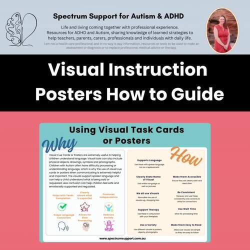 Visual Support Step by Step Instructions Autism Helper Diversity and ...