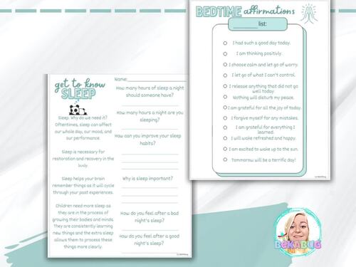 Sleep Log, Sleep Tracker, Sleep Journal Daily Health Healthy Sleep ...