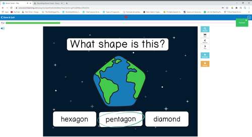 Earth Shape Recognition Boom Cards Distance learning | TPT
