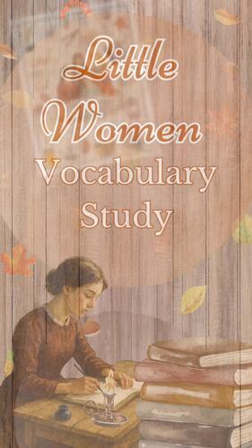 Little Women Novel Vocabulary Unit — 20 Literary Study Words + Poetry ...