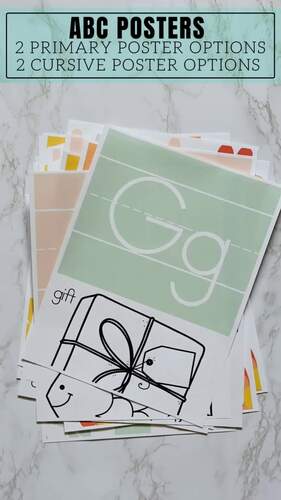 Alphabet Posters | Retro Groovy Classroom Decor | TPT