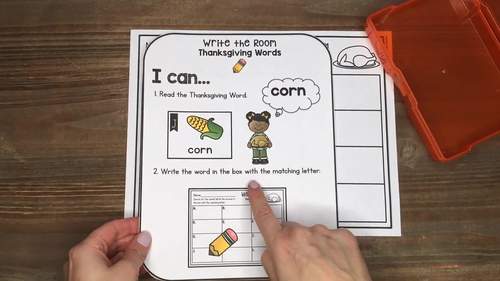 Write the Room Thanksgiving Math and Literacy Centers by Sparkling in ...