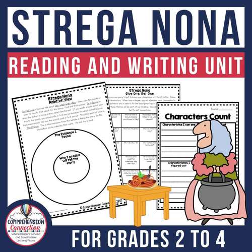 Strega Nona Comprehension Activities by Comprehension Connection
