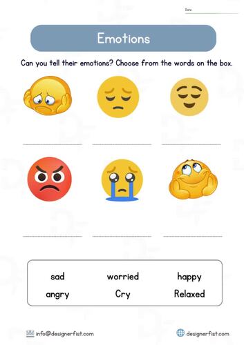 Autism Emotions Worksheet For Childs by Inclusive Learning Support