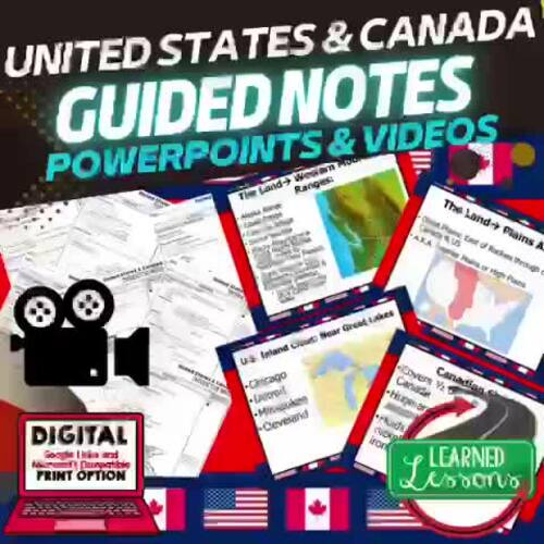 Natural Resources Guided Notes PowerPoints, Video Flipped Classroom